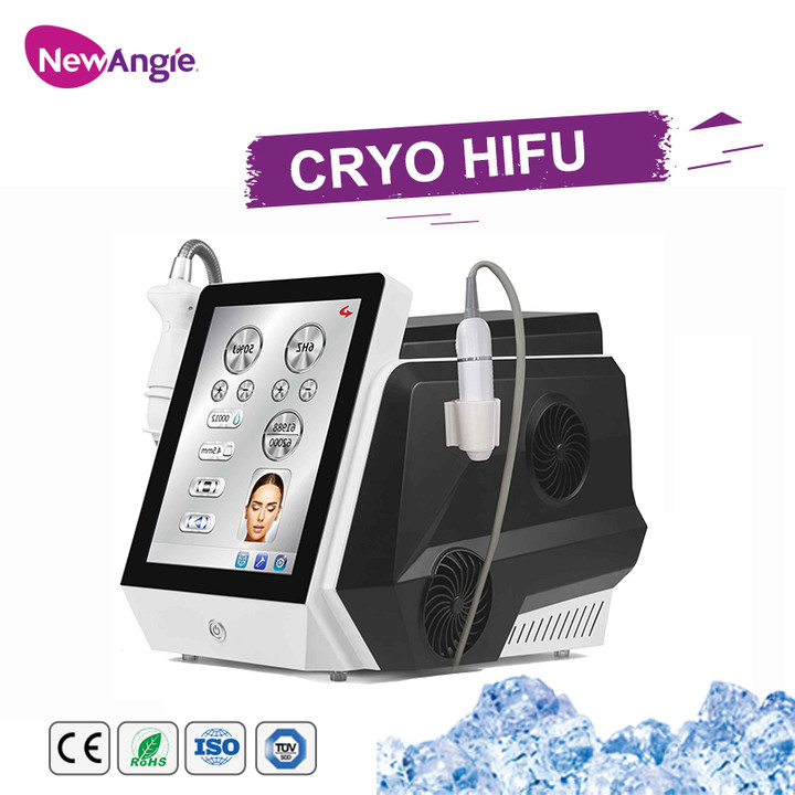 2023 Newangie cryo hifu facial ice cold hifu body slimming frozen hifu Vmax anti-aging machine ...